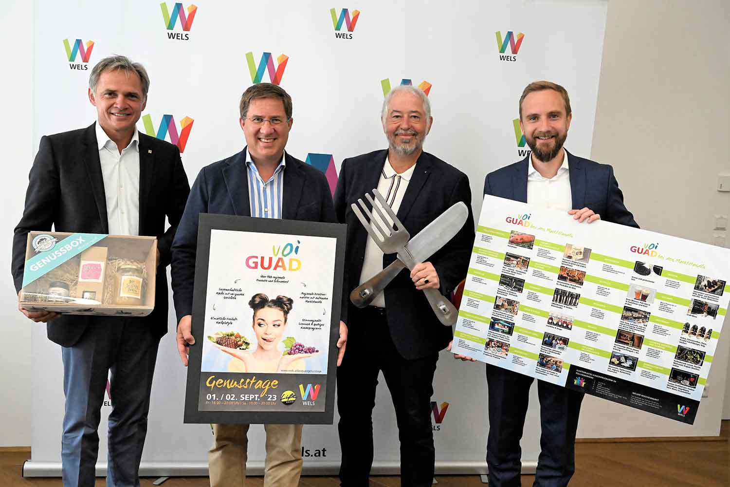 Viele Gaumenfreuden bei den Genusstagen VOI GUAD in Wels! - wir im bild