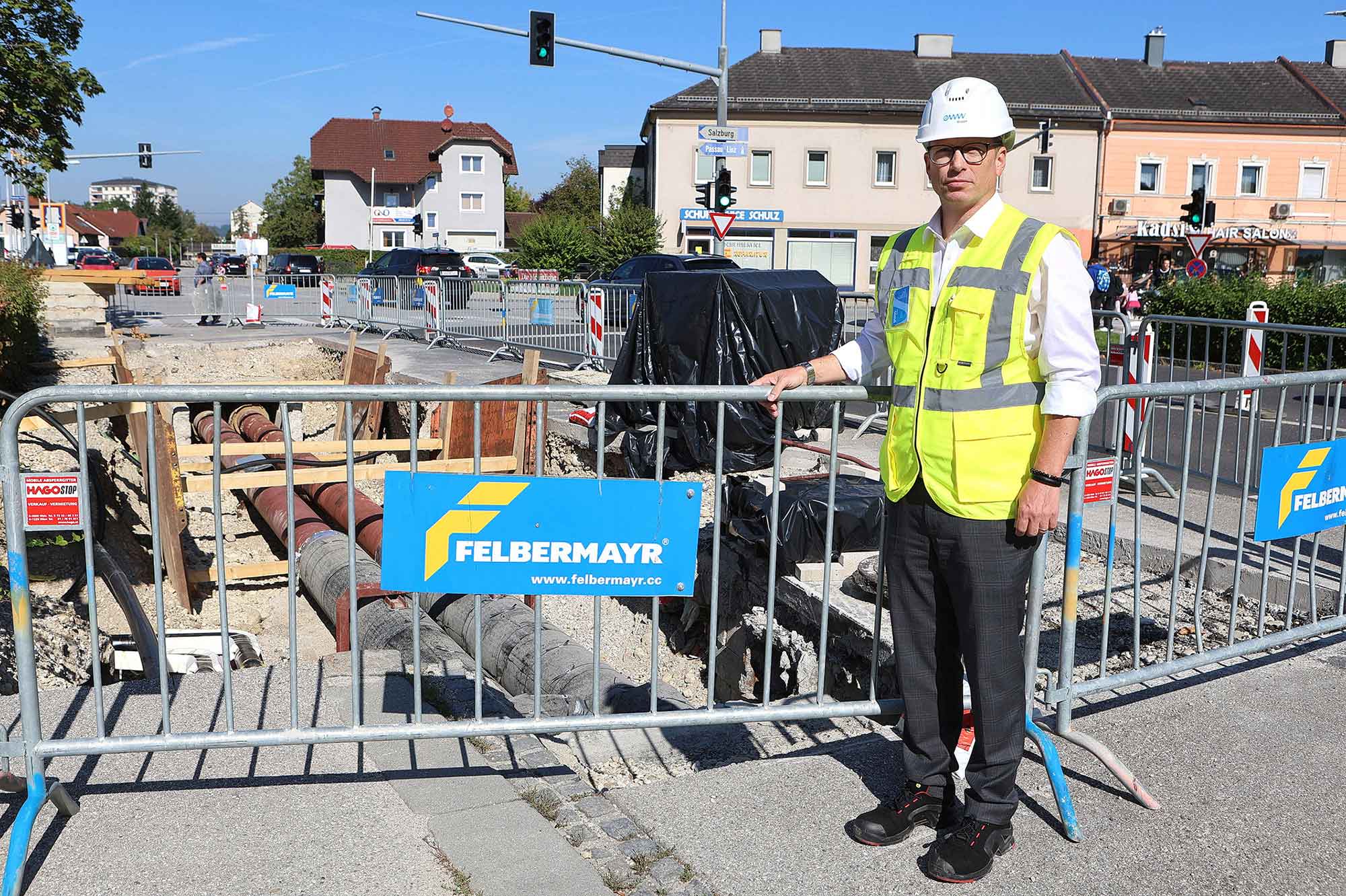 Sperre notwendig, denn Wärme muss gesichert sein - wir im bild