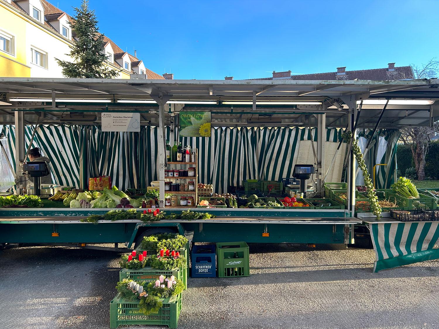 Wochenmarkt in allen Stadtteilen - wir im bild